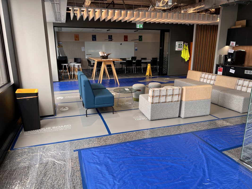 Polyweave Carpet Protection – Blue/White – Ultimate Solutions