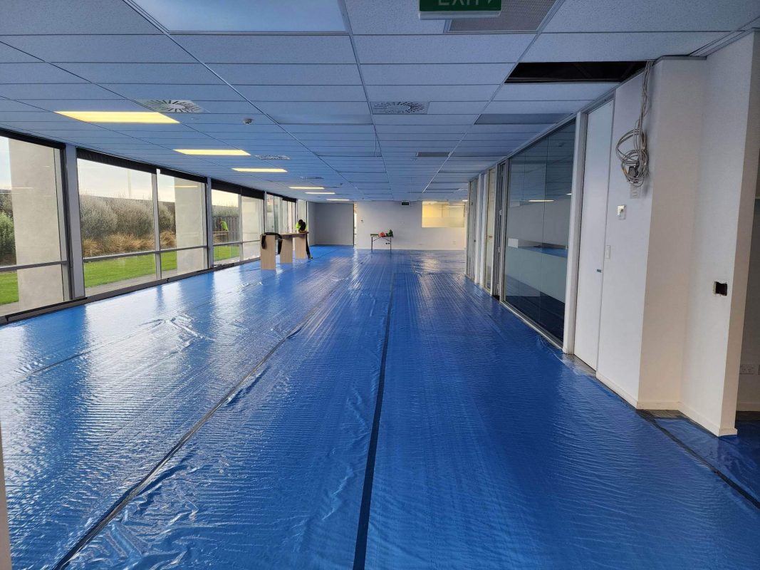 Polyweave Carpet Protection – Blue/White – Ultimate Solutions