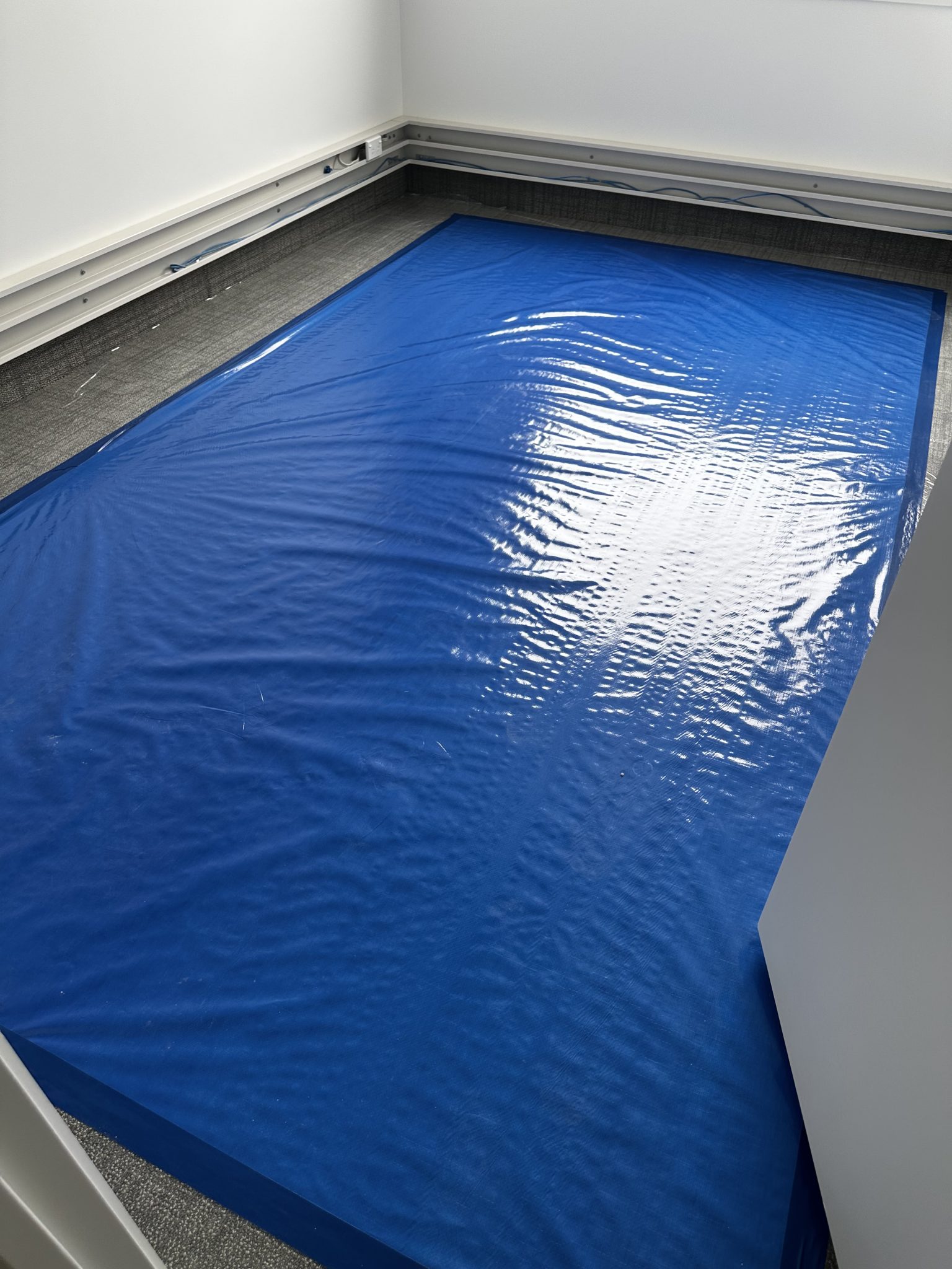 Polyweave Carpet Protection – Blue/White – Ultimate Solutions